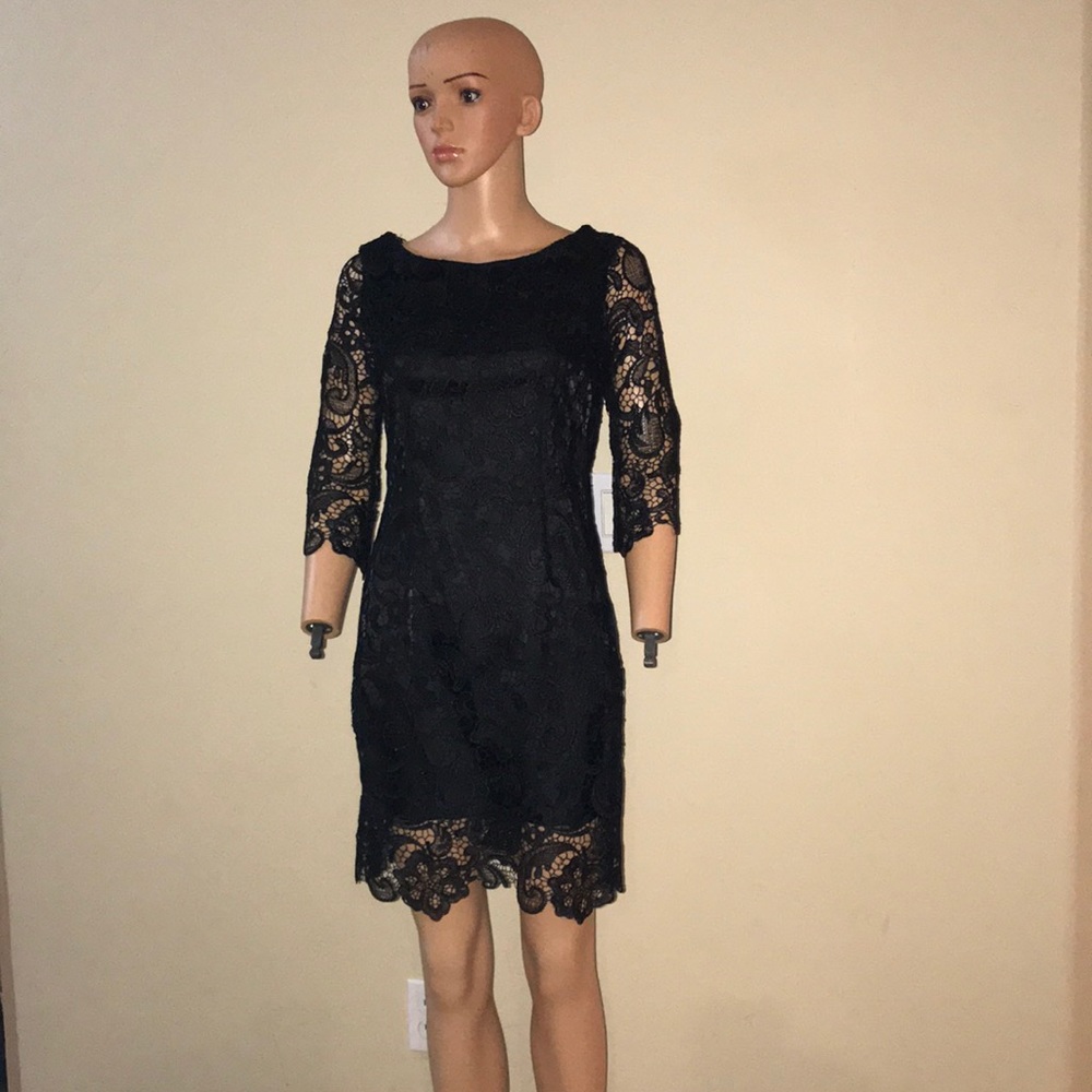 Beautiful Little Black Lace Dress - Gem